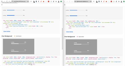 Check Progressbar Against DL And VRT Issue 829 Adobe Spectrum Css