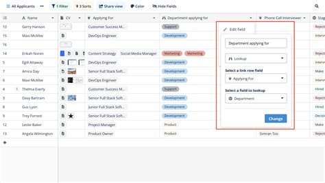 Lookup Field Baserow