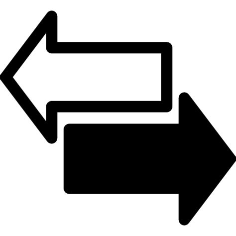 Two Opposite Arrows Free Icons