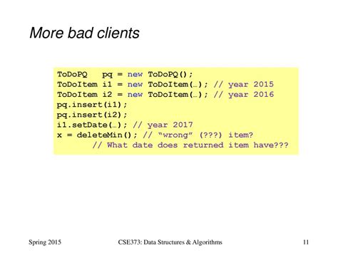 cse373 data structures and algorithms lecture 25 software design