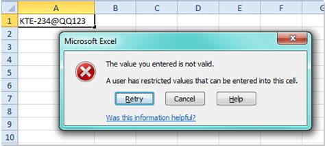 How To Prevent Special Characters Entering In Excel