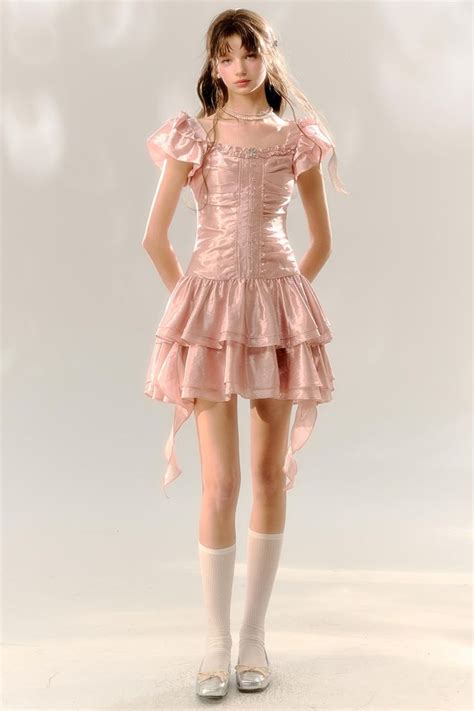 Birthday Cake Pink Pleated Dress Pleated Dress Pink Pleated Dress Dress