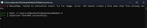 Failed To Initiate Static TLS For Image Error 183 Issue 12 Akebi