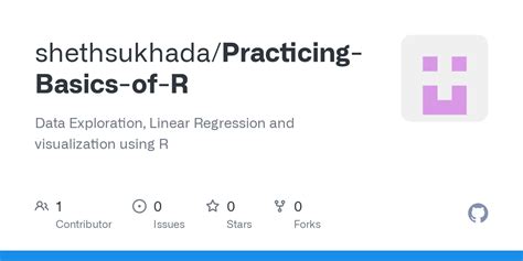 GitHub Shethsukhada Practicing Basics Of R Data Exploration Linear Regression And