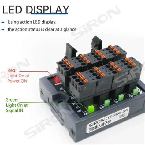 siron t080 t 8 position input pluggable terminal block improves efficiency 2 3 wire system