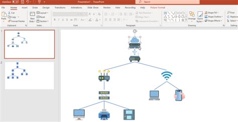 Network Diagram In Excel