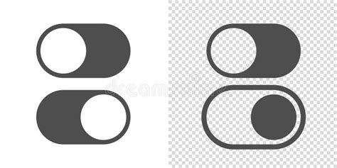 Toggle Vector Switch Slider Button On Off Mobile Phone Ui Interface