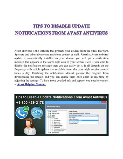 Tips To Disable Update Notifications From Avast Antivirus