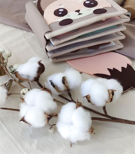 Тактильная развивающая книжка из фетра для детей с Успокаивающие книги Поделки из войлока