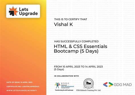 Vishal K On Linkedin Webdevelopment Html Css Bootcamp Continuouslearning Letsupgrade