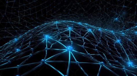 매혹적인 3d 와이어프레임 세련된 검정색 배경에 빛나는 파란색 빛나는 격자 컴퓨터 기술 배경 과학 기술 배경 검은 빛 배경 이미지 Hd 컴퓨터 기술 과학 기술