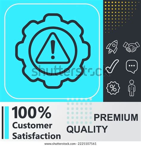 System Error Icon Social Media Sign Stock Vector Royalty Free