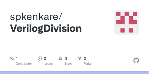 Github Spkenkare Verilogdivision