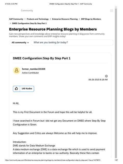 Dmee Configuration Step By Step Details Pdf Enterprise Resource