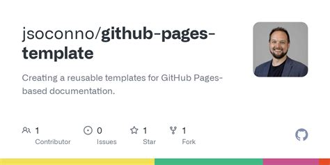 Github Jsoconnogithub Pages Template Creating A Reusable Templates
