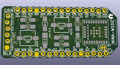 Ublox NINA W102 Minimal Breakout Hackaday Io