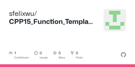 Github Sfelixwucpp15functiontemplate