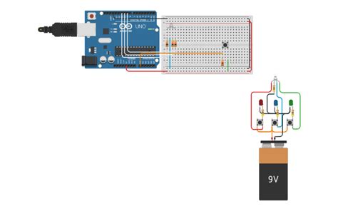 Circuit Design Rgb Lights Tinkercad