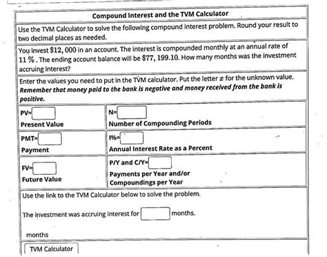 Solved Use The Link To The TVM Calculator Below To Solve The Chegg Com