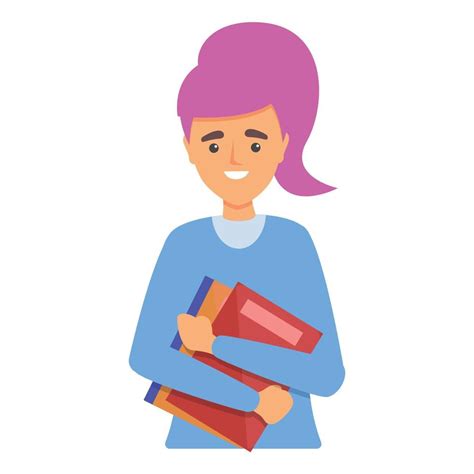 School Personal Assistant Icon Cartoon Style 14297433 Vector Art At