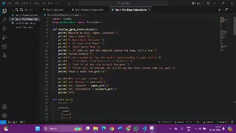 Mahalakshmi M On Linkedin Codsoft Python Internship Rockpaperscissors Programming
