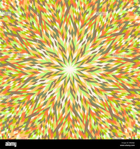 Dynamic Colorful Radial Tiled Mosaic Pattern Background Abstract