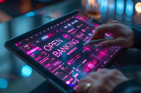 Open Banking Concept On Digital Tablet Financial Technology Innovation