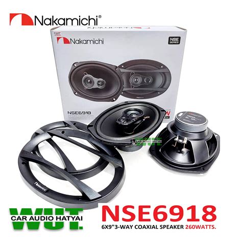 Nakamichi เครื่องเสียงรถยนต์ ลำโพงเสียงกลางแหลม 6x9 นิ้ว 3ทาง 3Way (แกน ...