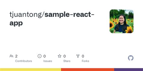 Github Tjuantong Sample React App