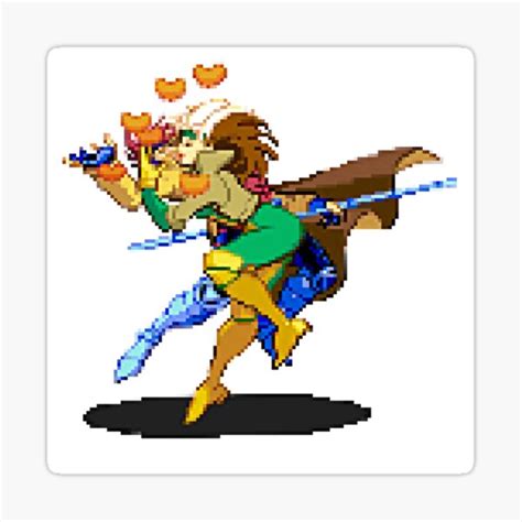 Mvc2 Gambit And Rogue Sticker For Sale By Jstalgiamerch Redbubble