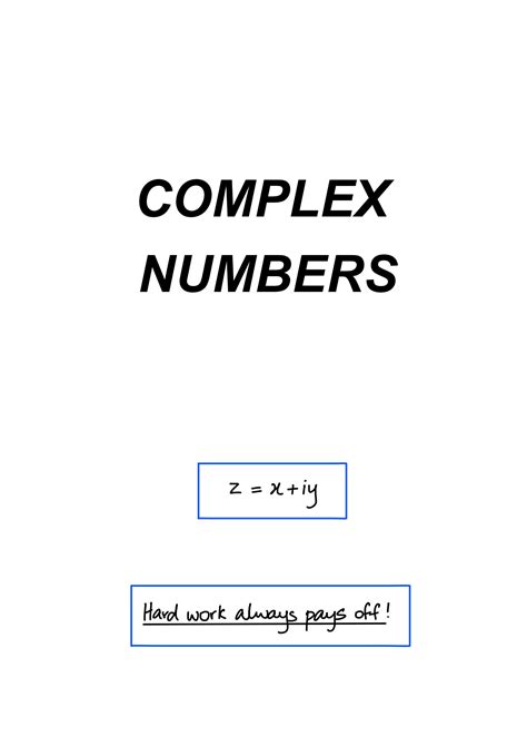 Solution P3 Complex Numbers New Notes Edited By Ms Emaan Zehra Of Class 2024 The Lyceum Fri 9
