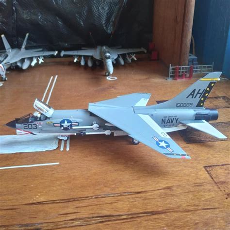 Hasegawa 1 72nd Scale Vought F 8e Crusader 203 And Ah Of 162nd