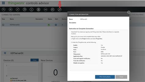 Solved Error In Connecting Thingworx Connectivity With Co Ptc Community