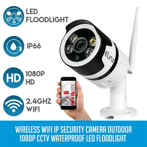 Wireless Wifi Ip Security Camera Outdoor P Cctv Waterproof Led Floodlight E Oprema