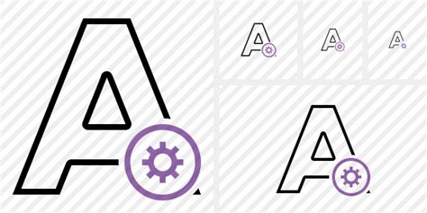 Text Settings Icon Outline Duo Professional Stock Icon And Free Sets
