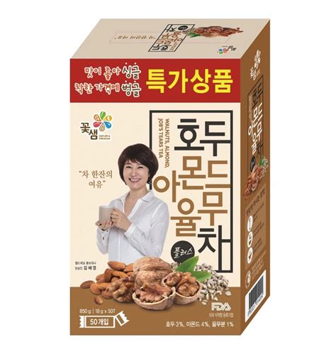 꽃샘 호두 아몬드 율무차 50t 티몬