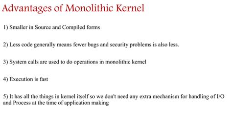 Kernels And Its Types Pptx Operating Systems Computer Software