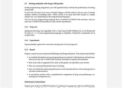 Solved 2 1 Sorting Tradeoffs With Heaps 100 Points In Chegg