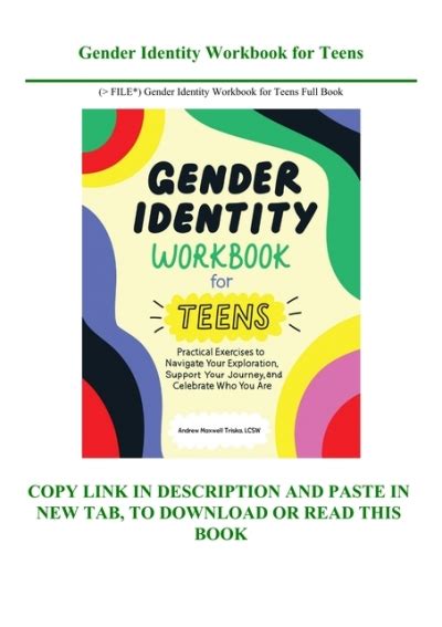 P D F FILE Gender Identity Workbook For Teens Full Book