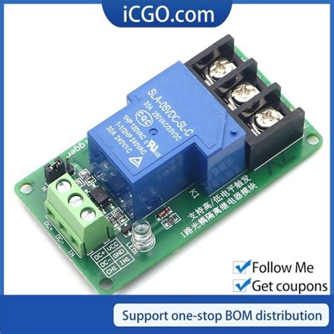 ONE Channel Relay Module A With Optocoupler Isolation V V V Supports High And Low