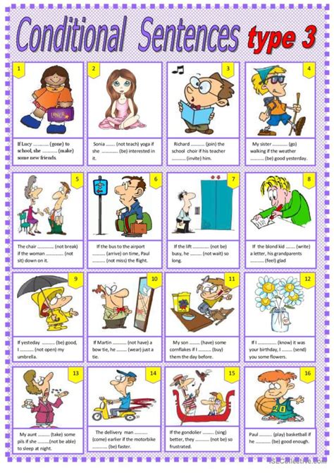 CONDITIONAL SENTENCES TYPE III English ESL Worksheets Pdf Doc