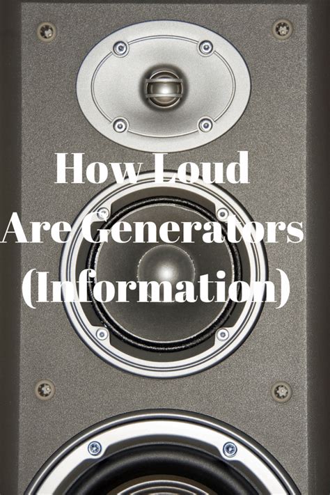 How Loud Are Generators Information Generators Zone