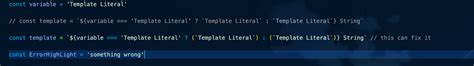 Typescript Template Literal Highlight Error · Issue 72 · Johnpapavscode Winteriscoming · Github