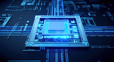 사이버 펑크 Ai의 3d 렌더링 회로 기판 기술 배경 중앙 컴퓨터 프로세서 Cpu 및 Gpu 개념 마더 보드 디지털 칩 기술