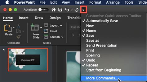 Adding Commands To Custom Groups In Powerpoint 365 For Mac