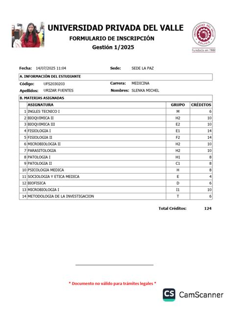 Formulario De Inscripcion Pdf