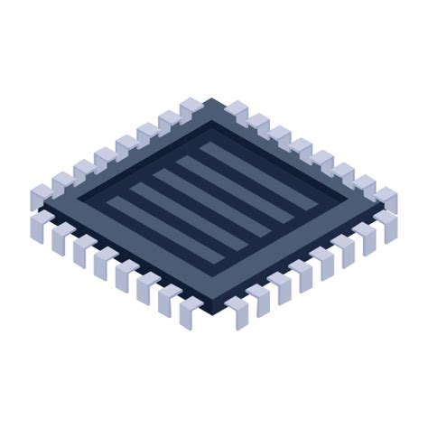 Computer Chip Generic Isometric Icon