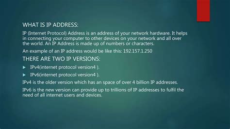 Internet Protocol Ip Pptx