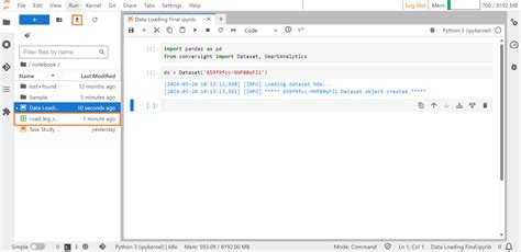 Data Loading Through Notebook — Conversight Documentation