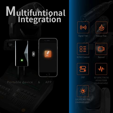 dmxelf control analyze test tool multi function dmx tester